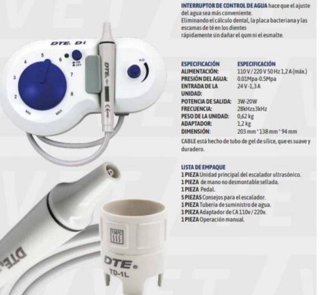 Ultrasonido Dental Scaler Cavitron D T E D1